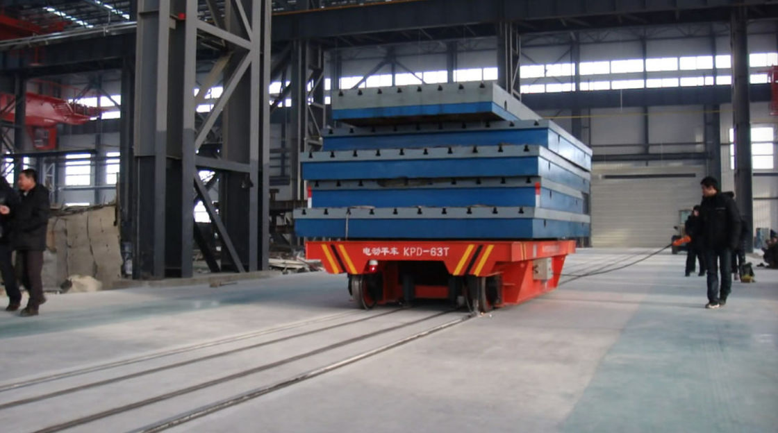Workshop Cargo Carriage Rail Motorized Transfer Trolley 25 Ton Wireless ...